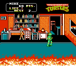 Teenage Mutant Ninja Turtles II - The Arcade Game » NES Ninja